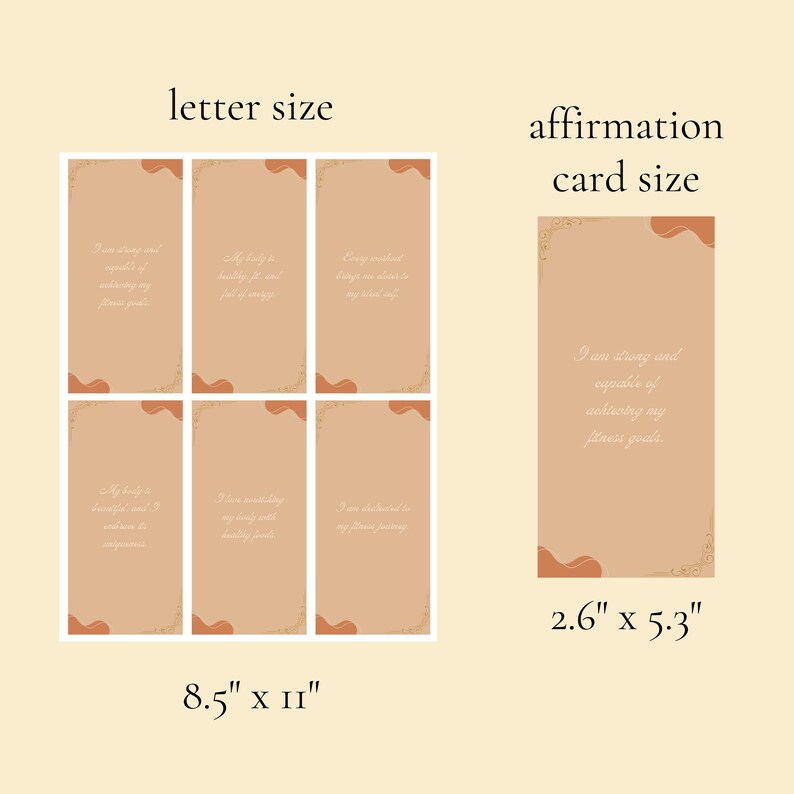 48 Affirmation Cards Printable | Fitness and Health | Manifestation ...