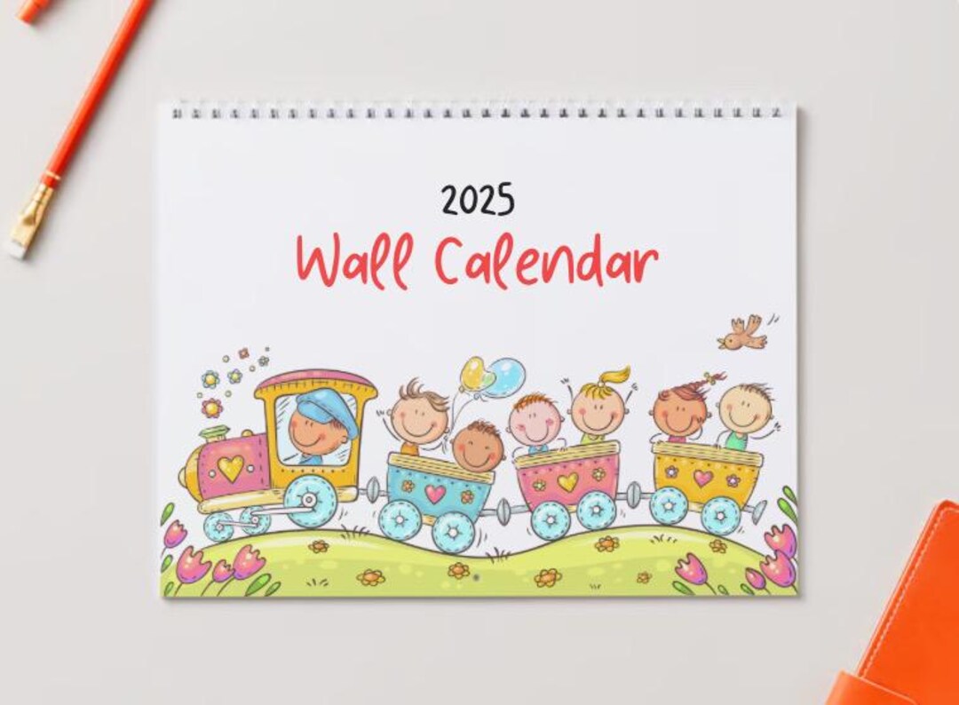 Wall Calendar 2025 for Kids | Nursery Calendar | Kids Room | Classroom ...