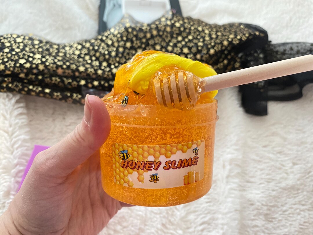 Honey Bee Slime Kit 7oz Honeycomb Slime Stress Relief Honey Dipper Soft ...