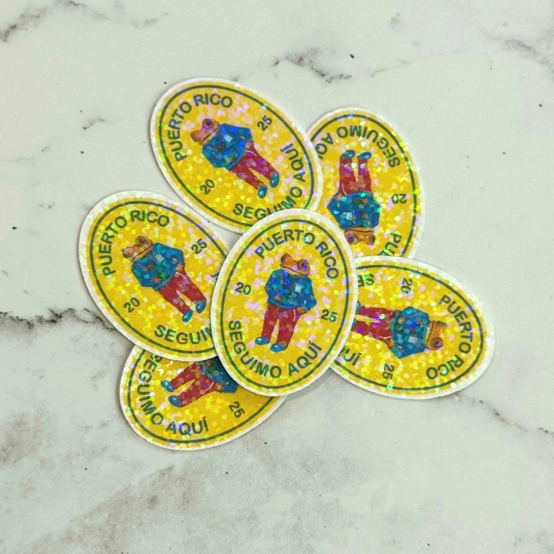 Concho Seguimo Aqui Bad Bunny Custom Chrome/glitter Sticker - Etsy