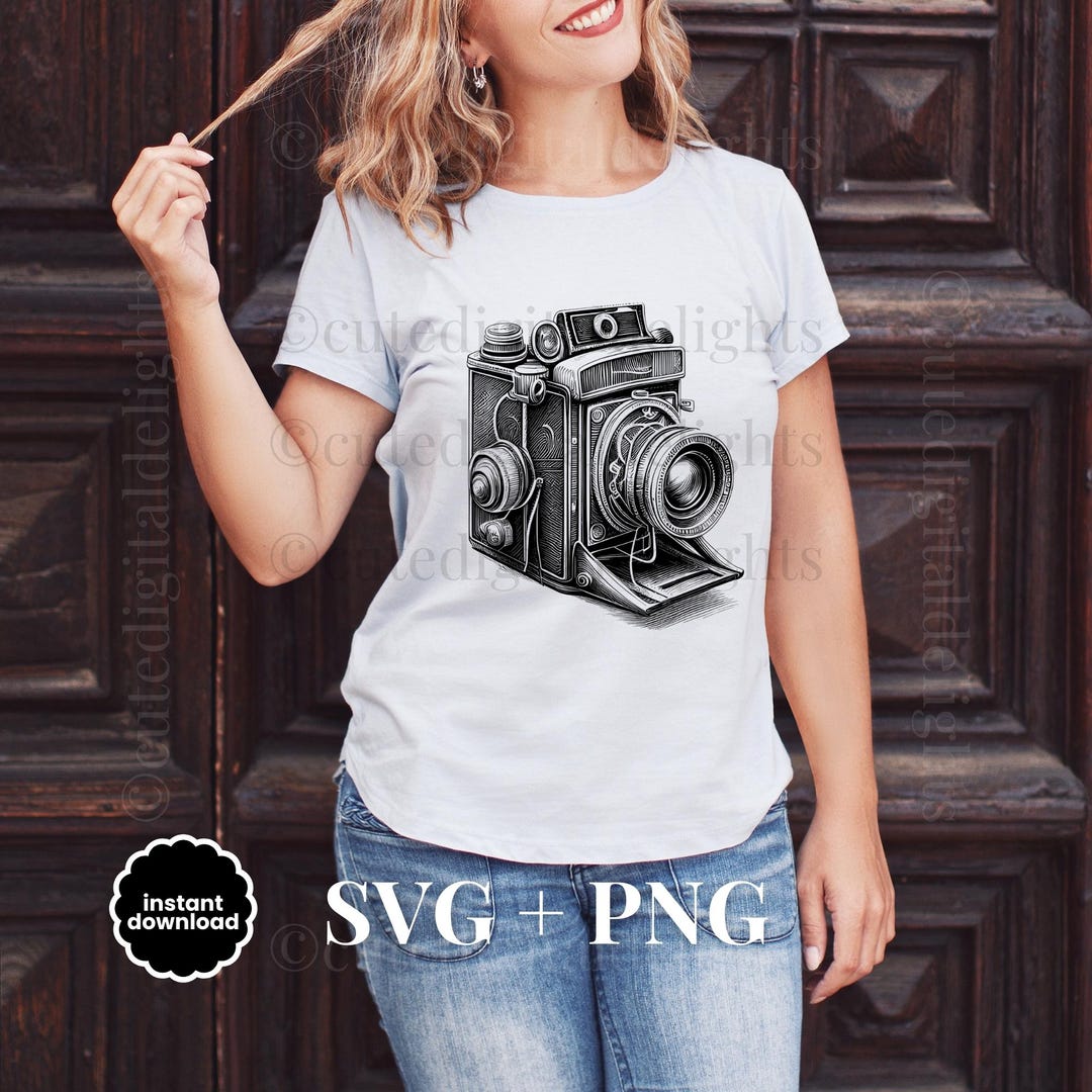 Old Camera SVG Digital Downloads Svg, Png 300 DPI - Etsy