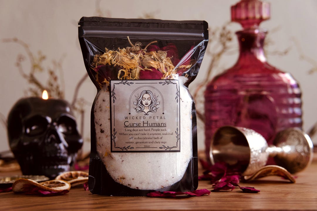 Curse Humans- Salt Spell Soak (16oz) - Etsy