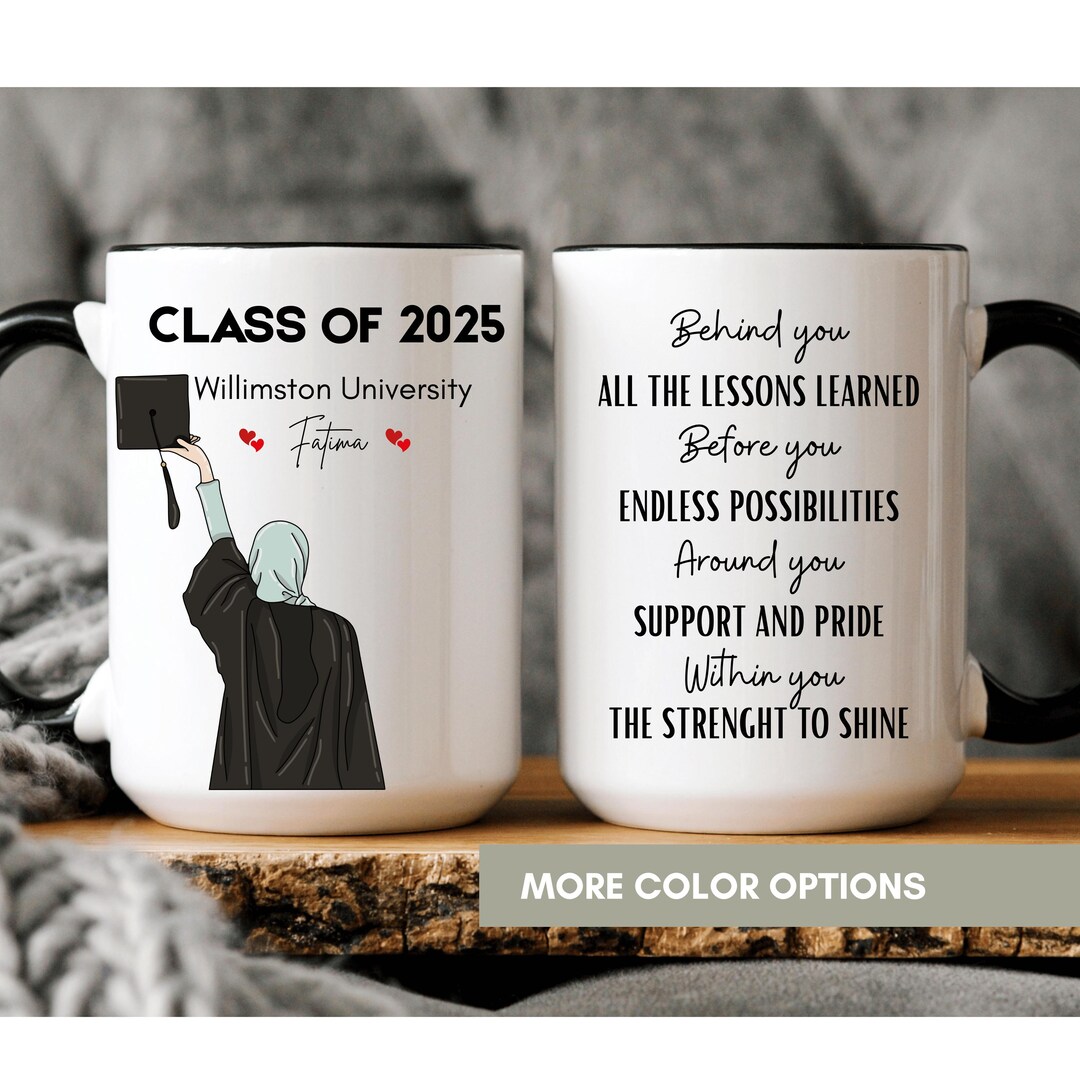 Personalized Graduation Mug ,graduation Gift Muslim,graduation Gift for ...