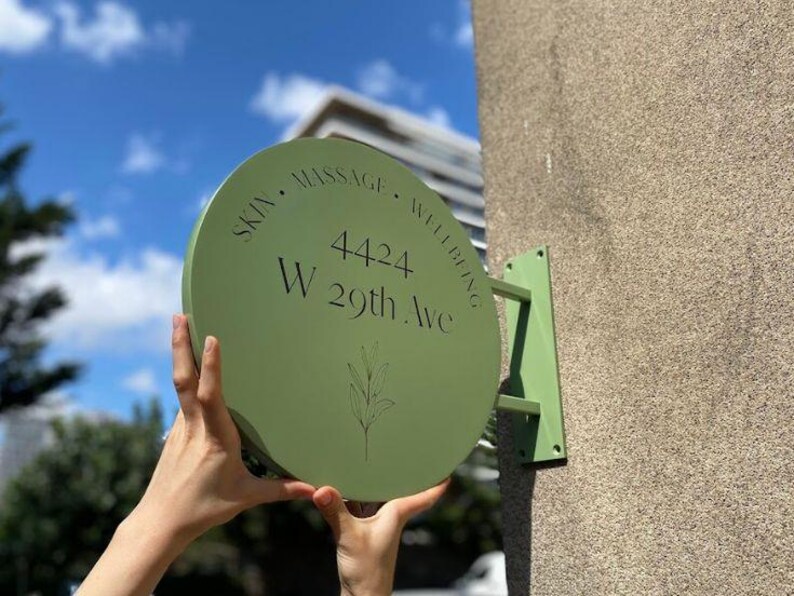 Custom Shop Sign- Storefront Blade Sign- Blade Sign- Wall Mounted Store ...