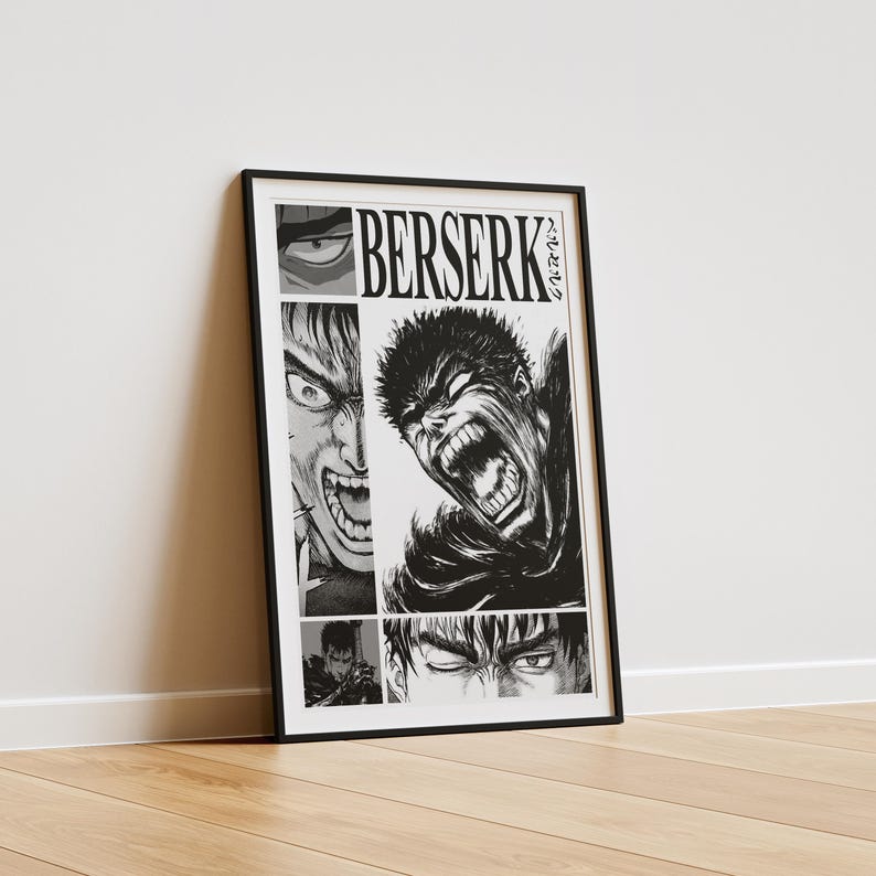 Berserk Anime Poster: Guts Dark Fantasy Manga Art (digital Download) - Etsy