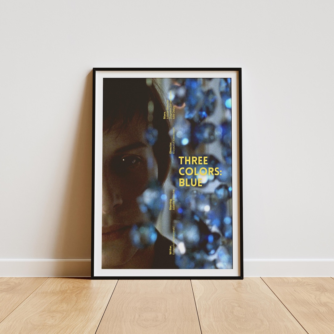 Three Colors Blue Poster, Kieslowski Film Print, Juliette Binoche Art ...