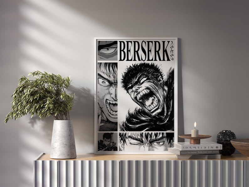 Berserk Anime Poster: Guts Dark Fantasy Manga Art (digital Download) - Etsy