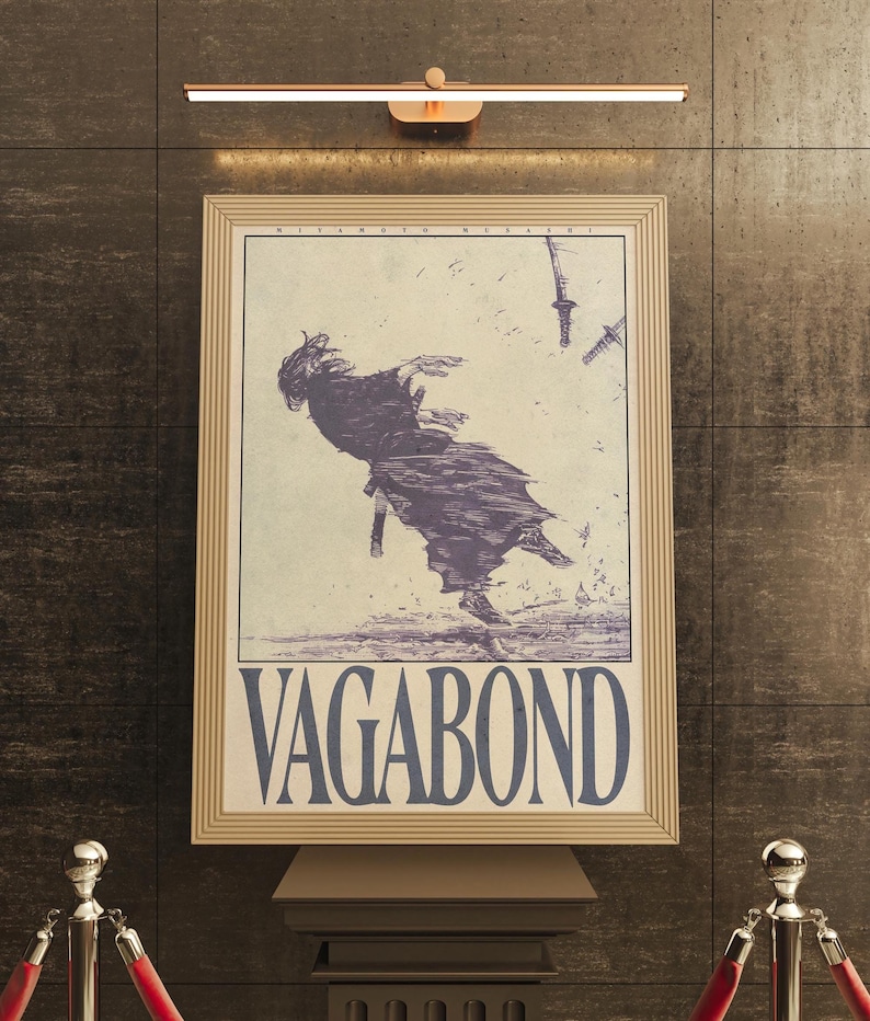 Vagabond Manga Poster, Miyamoto Musashi Wall Art, Takehiko Inoue Print ...