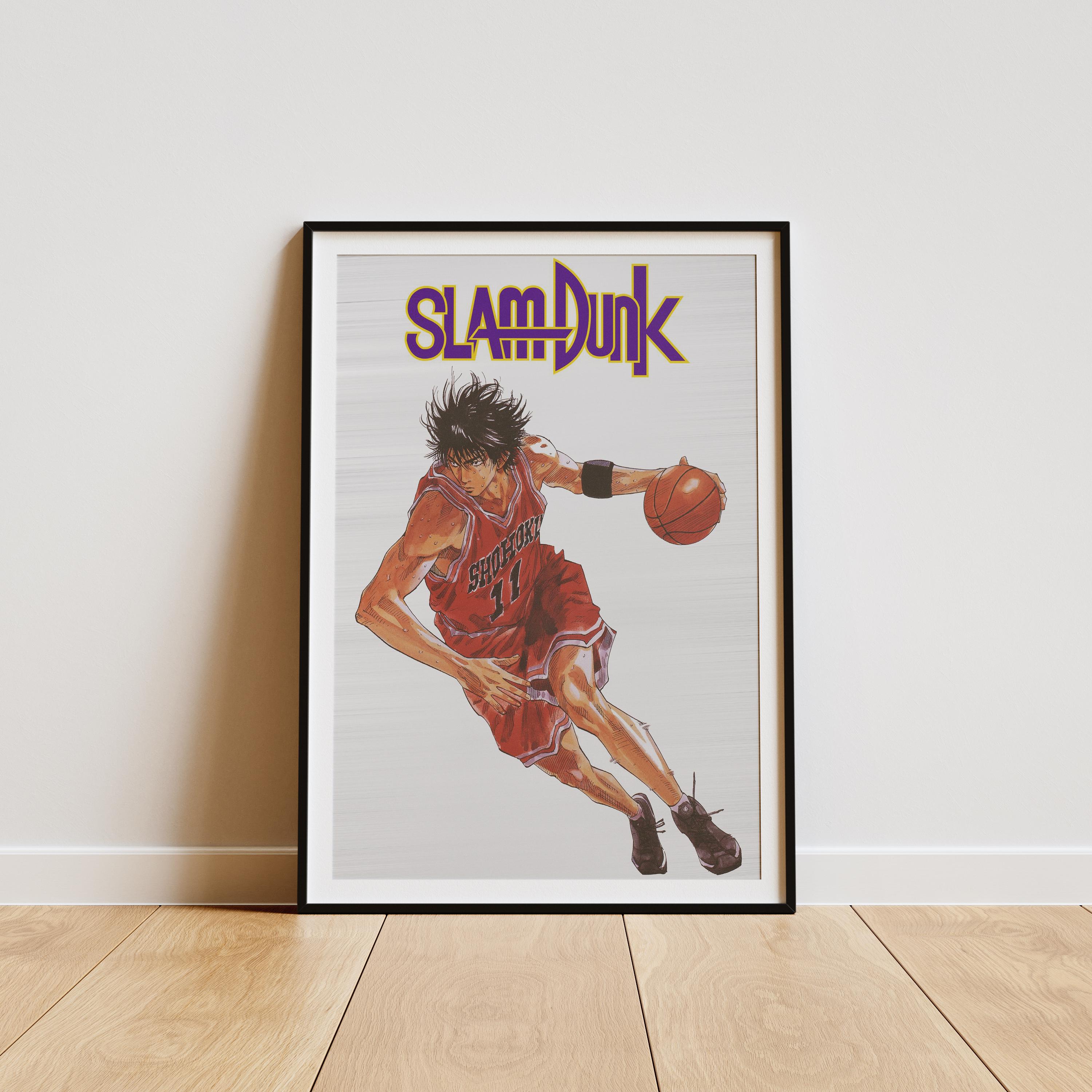 Slam Dunk Anime Poster: Hanamichi Sakuragi Basketball Art (PNG, PDF ...