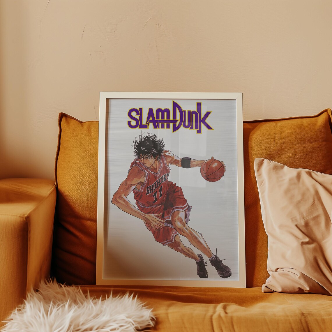 Slam Dunk Anime Poster: Hanamichi Sakuragi Basketball Art (PNG, PDF ...