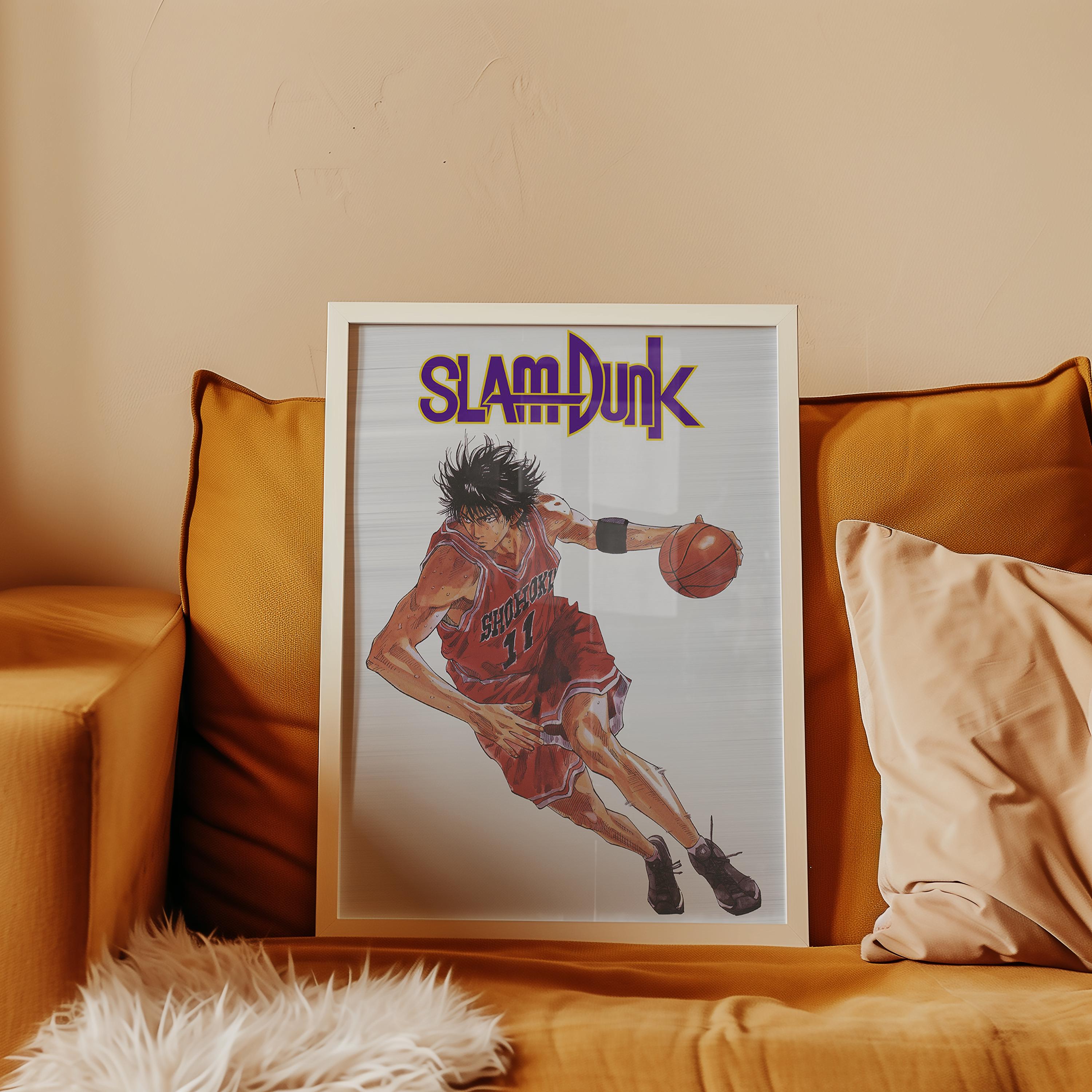 Slam Dunk Anime Poster: Hanamichi Sakuragi Basketball Art (PNG, PDF ...
