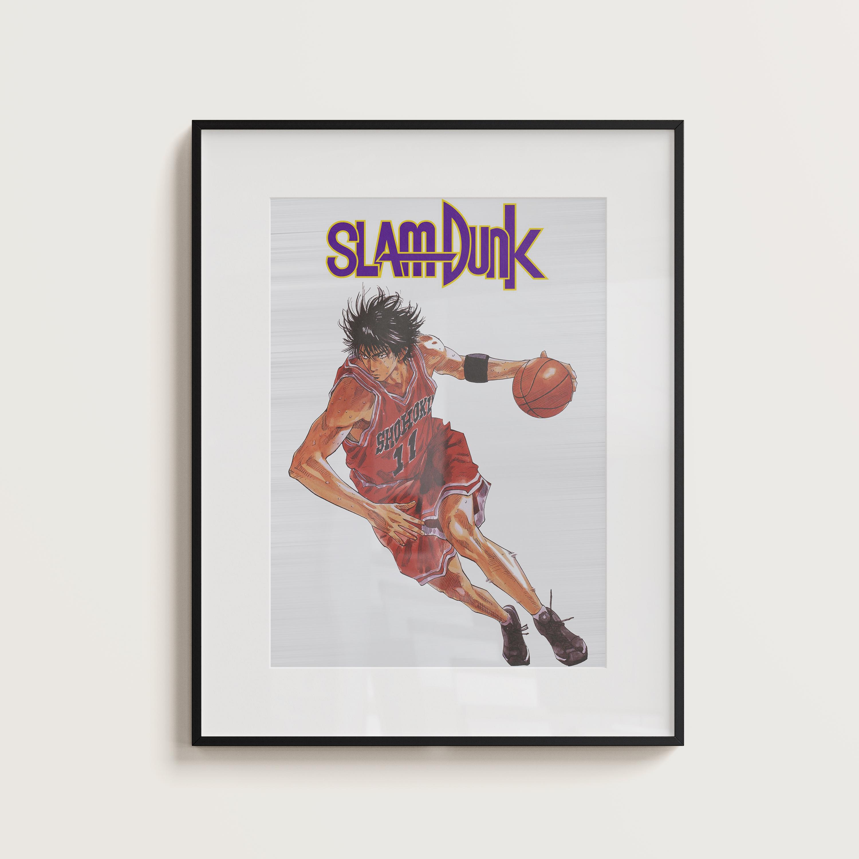 Slam Dunk Anime Poster: Hanamichi Sakuragi Basketball Art (PNG, PDF ...