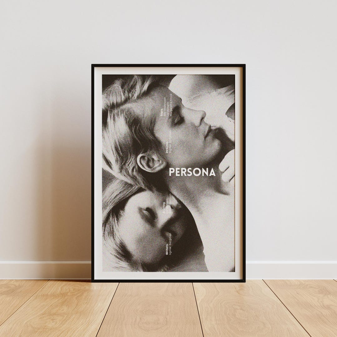 Persona Movie Poster Ingmar Bergman Digital Download Printablewallart ...