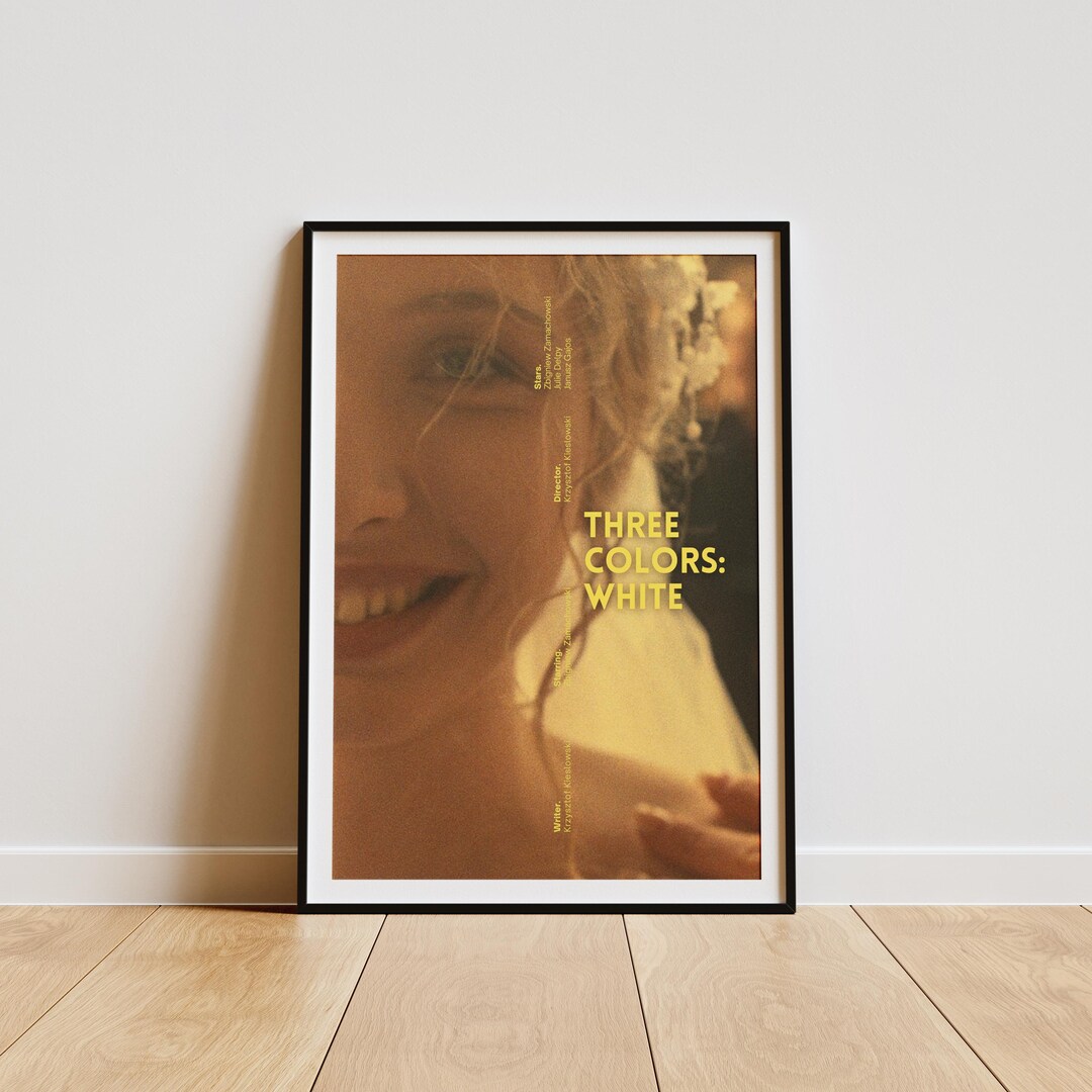 Three Colors White Poster, Kieslowski Film Print, Polish French Cinema ...