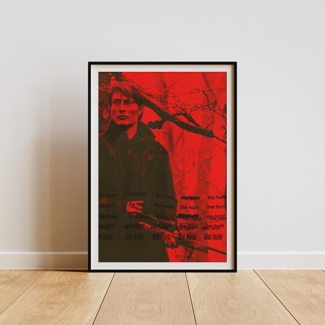 The Hunt Movie Poster, Mads Mikkelsen Digital Poster - Etsy