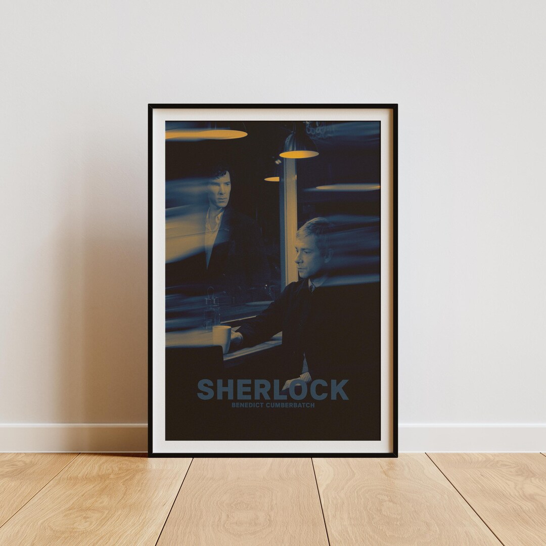 Sherlock TV Series Poster Digital Download, Benedict Cumberbatch Martin ...