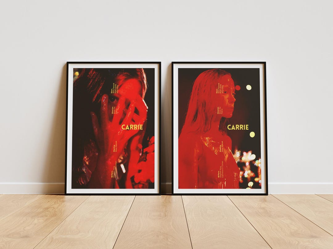 Carrie Movie Poster A3 Digital Horror Wall Art 300 DPI Printable PDF ...