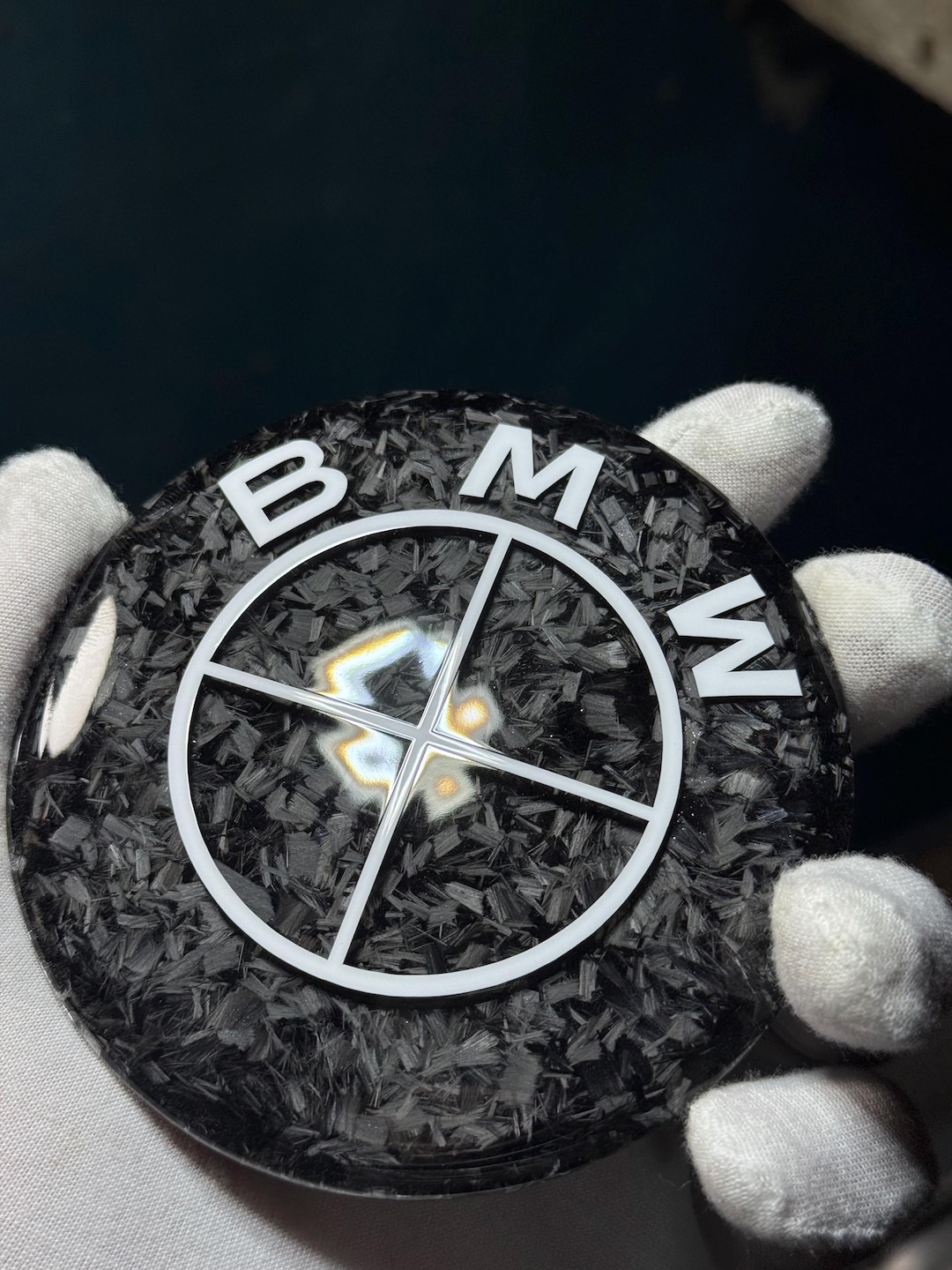 One 95 Mm. Forged Carbon Fiber Emblem Badge: Custom Roundel Logo - Etsy