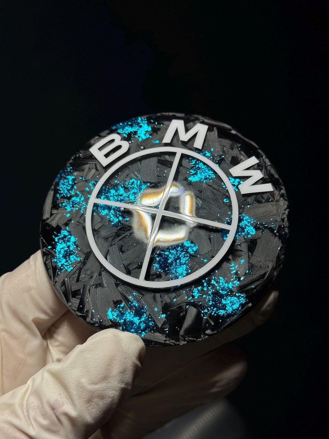 Forged Carbon Fiber Emblem Badge: Custom Roundel Logo - Etsy