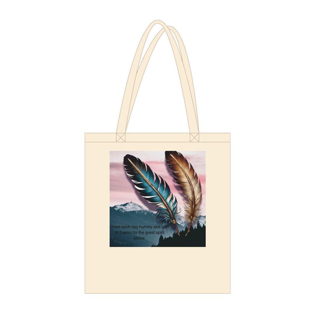 Handmade Tote Bags Gift Positive Quotes Native American PNW Wisdom Tote ...