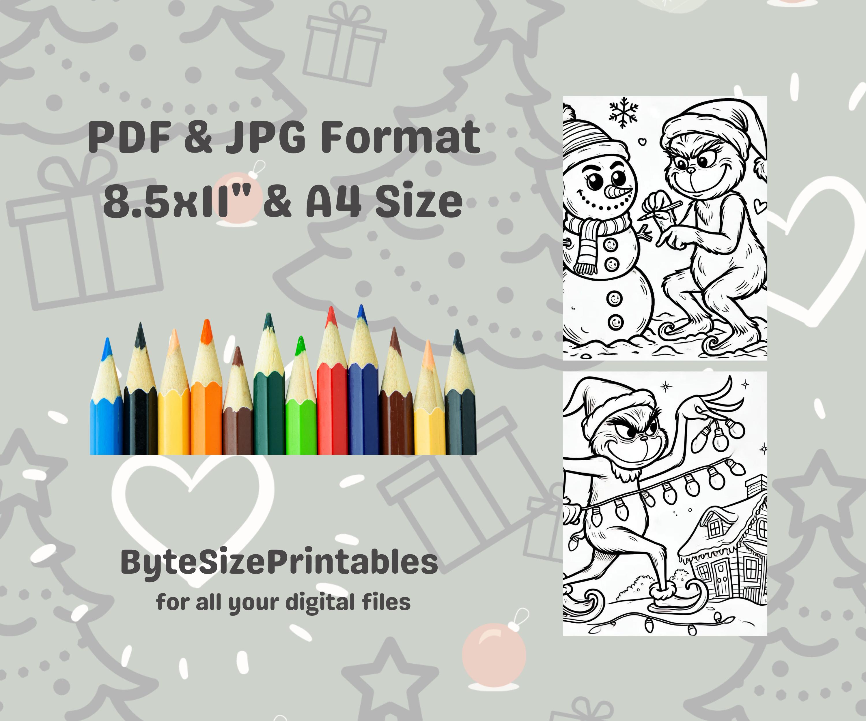 Printable Grinch Coloring Pages – Bold & Easy Christmas Designs – Fun ...