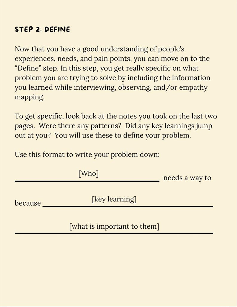 Design Thinking Activity for Kids Digital Download - Etsy