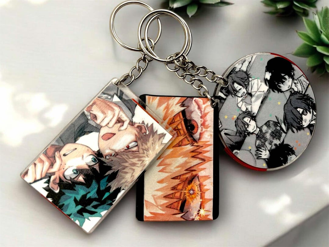 Katsuki Bakugo Keychain, My Hero Academia Keychain, Anime Keychain ...