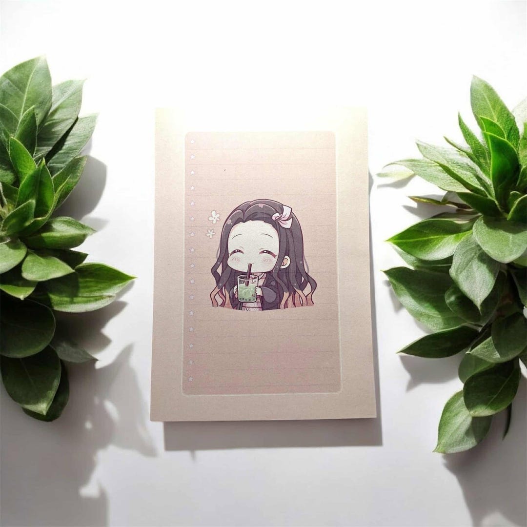 Demon Slayer Nezuko Notepad, 50-page, 7.5x5.25 Inches - Etsy