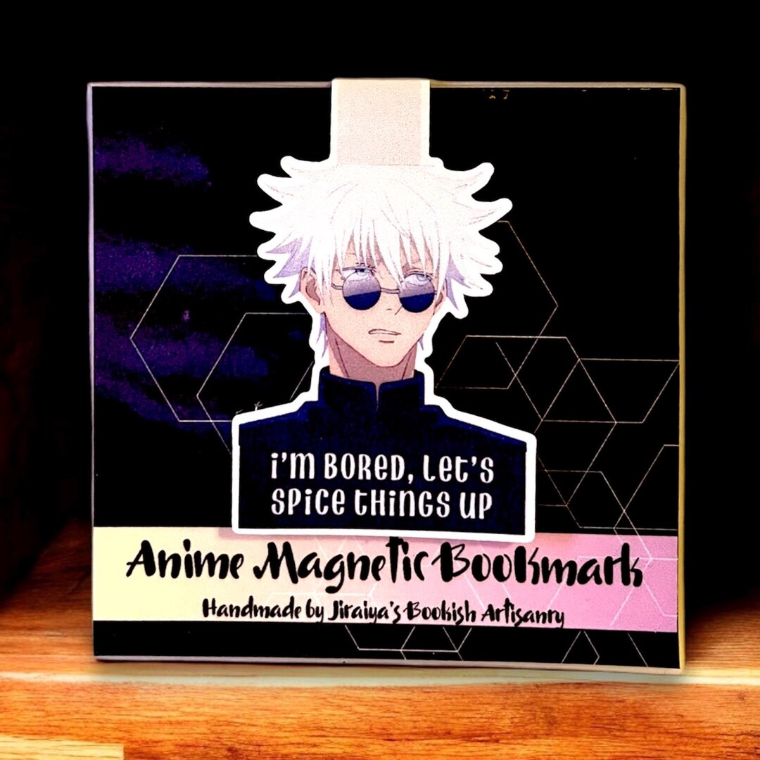 Satoru Gojo Jujutsu Kaisen Magnetic Bookmark, Handmade Anime Magnetic ...