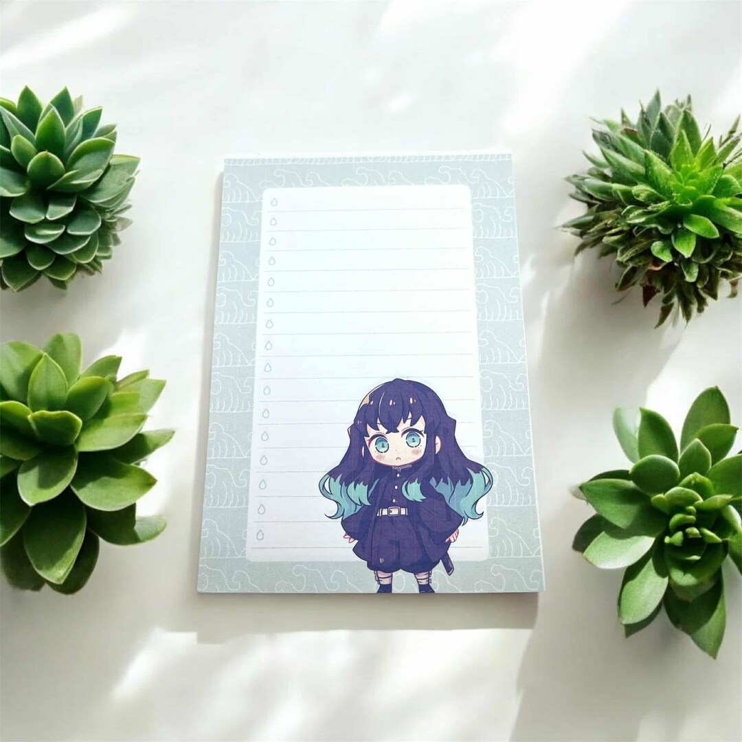 Demon Slayer Anime Mist Hashira Muichiro Notepad, 50 Pages, 7.5x5.25 ...