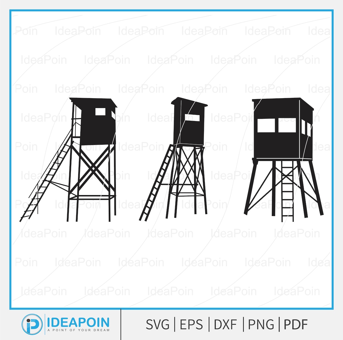 Deer Stand Svg, Deer Stand Vector, Deer Hunting, Hunting Blind SVG ...