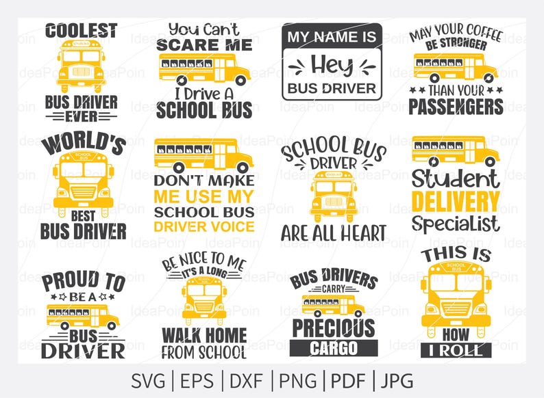 School Bus SVG Bundle, School Bus Svg, Bus Driver SVG Bundle, Bus ...