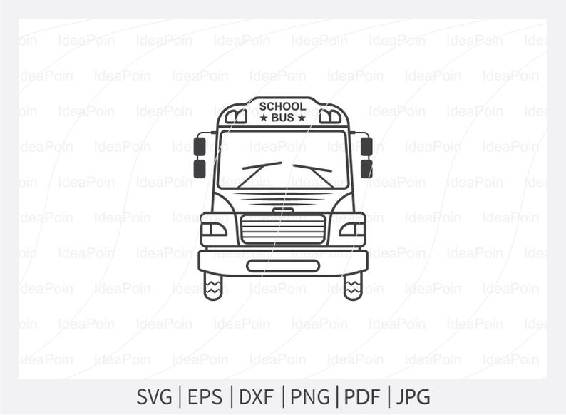 School Bus Svg, School Bus Outline Svg, School Bus Clipart, Fun School ...