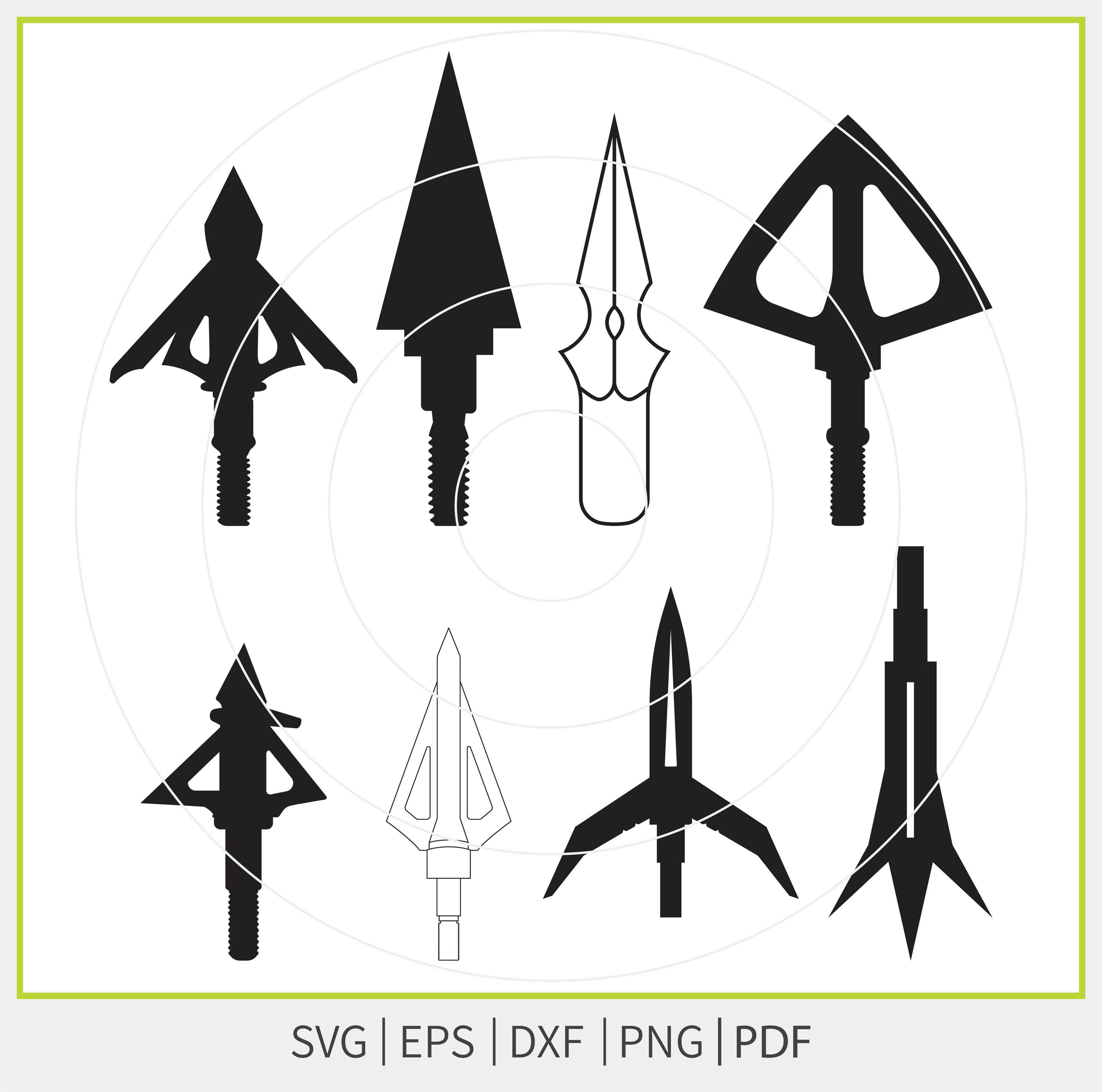 Broadhead Arrows SVG, Archery Silhouette (digital Download) - Etsy