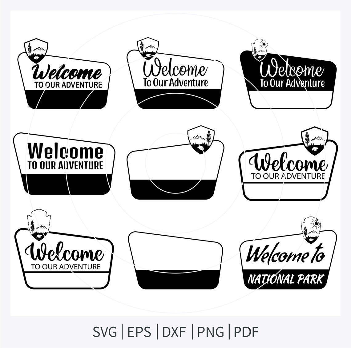 Welcome to Our Adventure SVG, Welcome to Our Adventure Sign, National ...