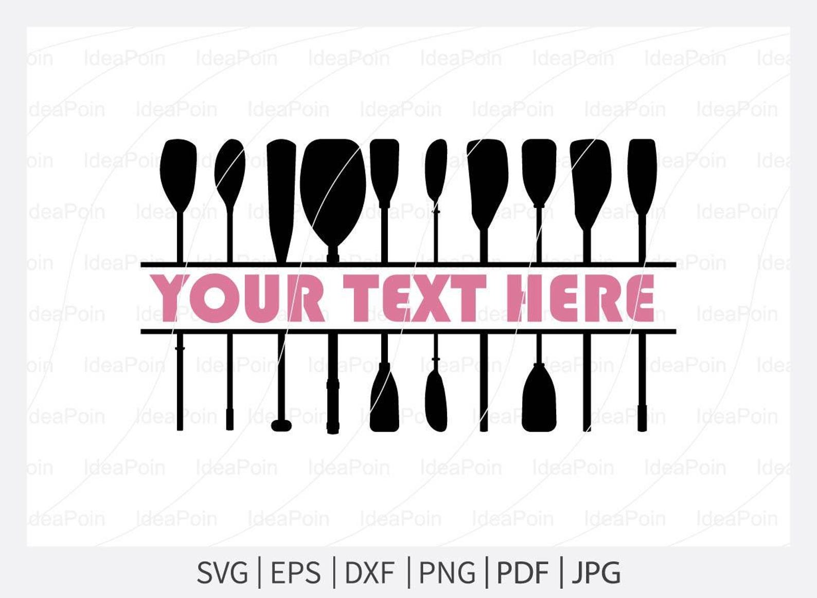 Oars SVG Bundle, Monogram Clipart (digital Download) - Etsy