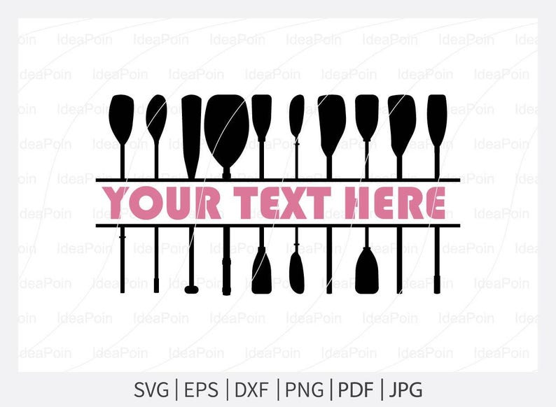 Oars SVG Bundle, Monogram Clipart (digital Download) - Etsy