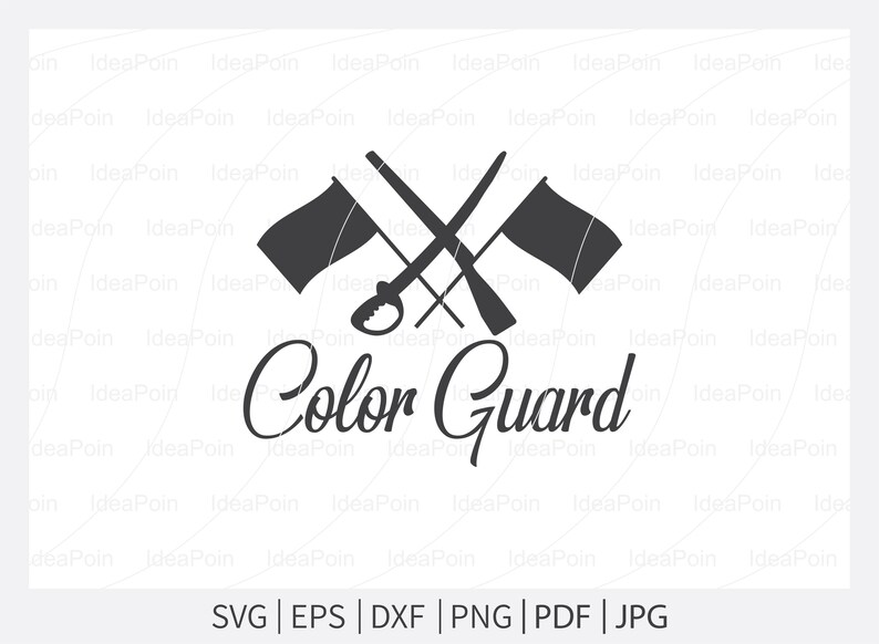 Color Guard SVG File, Marching Band Svg, Color Guard Flag Svg, Band ...