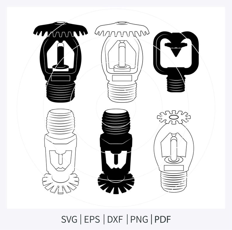 Fire Sprinkler SVG Files for DIY Projects (digital Download) - Etsy
