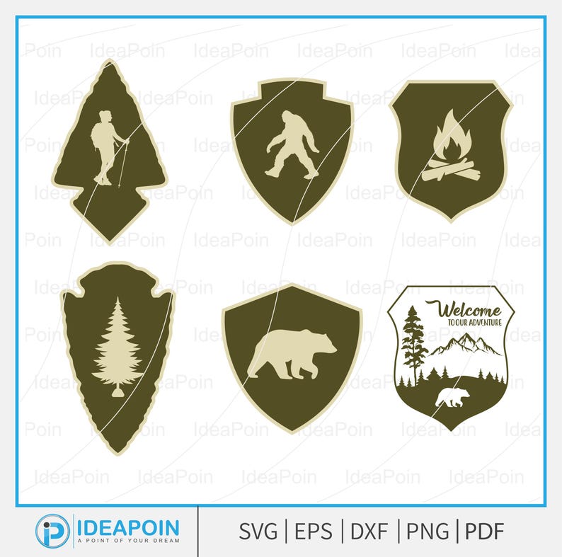 Customizable National Park Sign Templates, SVG Files (digital Download ...