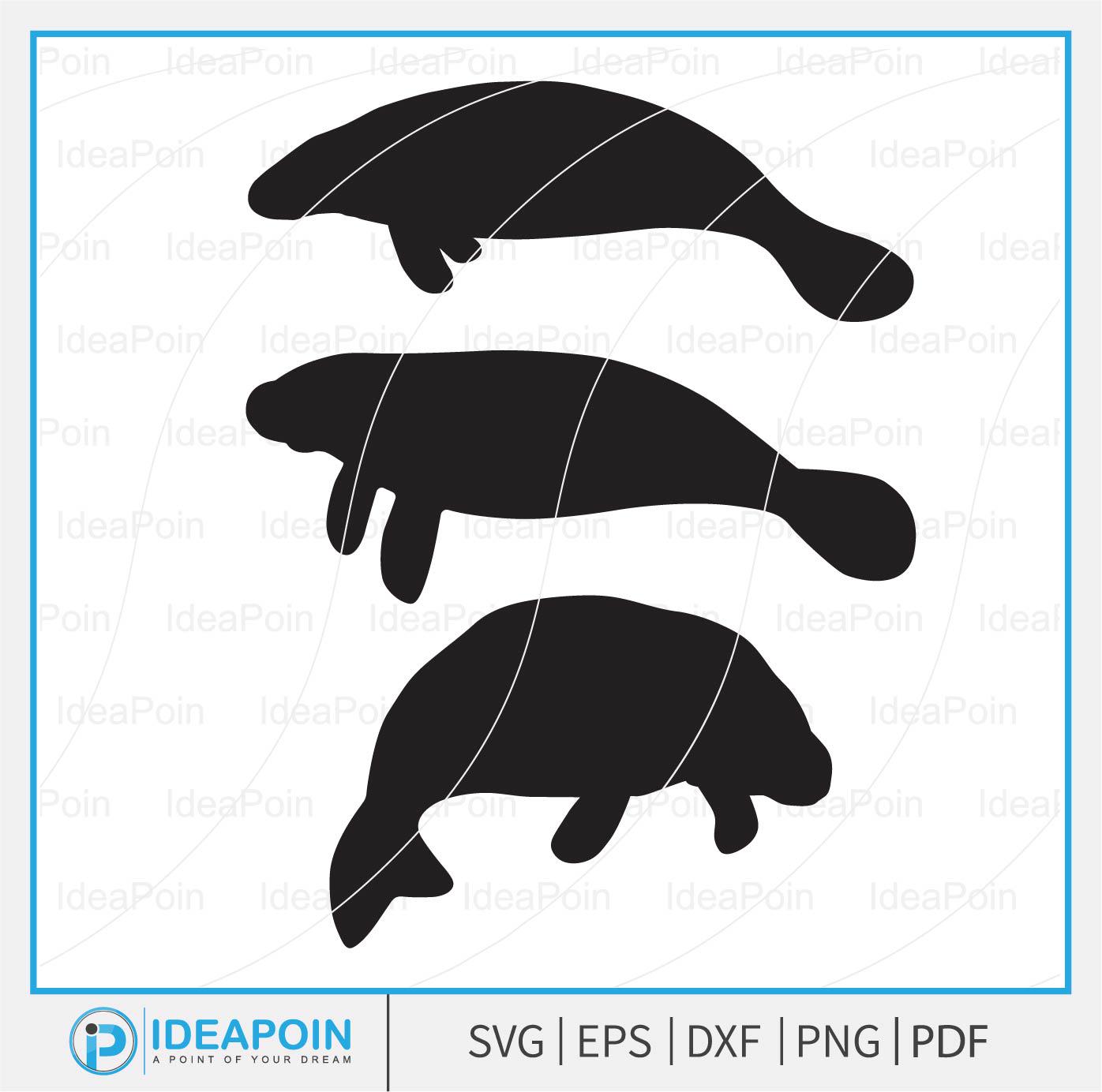 Manatee SVG File, Florida SVG, Aquarium Svg, Cutting Template - Etsy