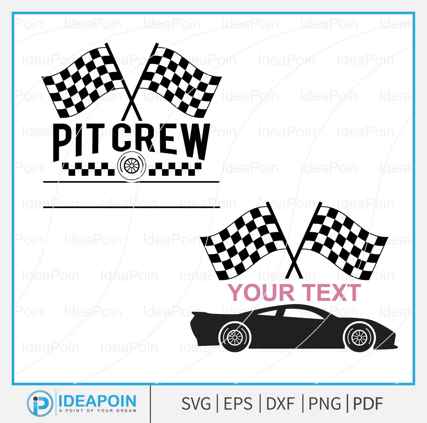 Pit Crew Svg, Pit Crew Custome Design, Checkered Flag Svg, Race Car PNG ...
