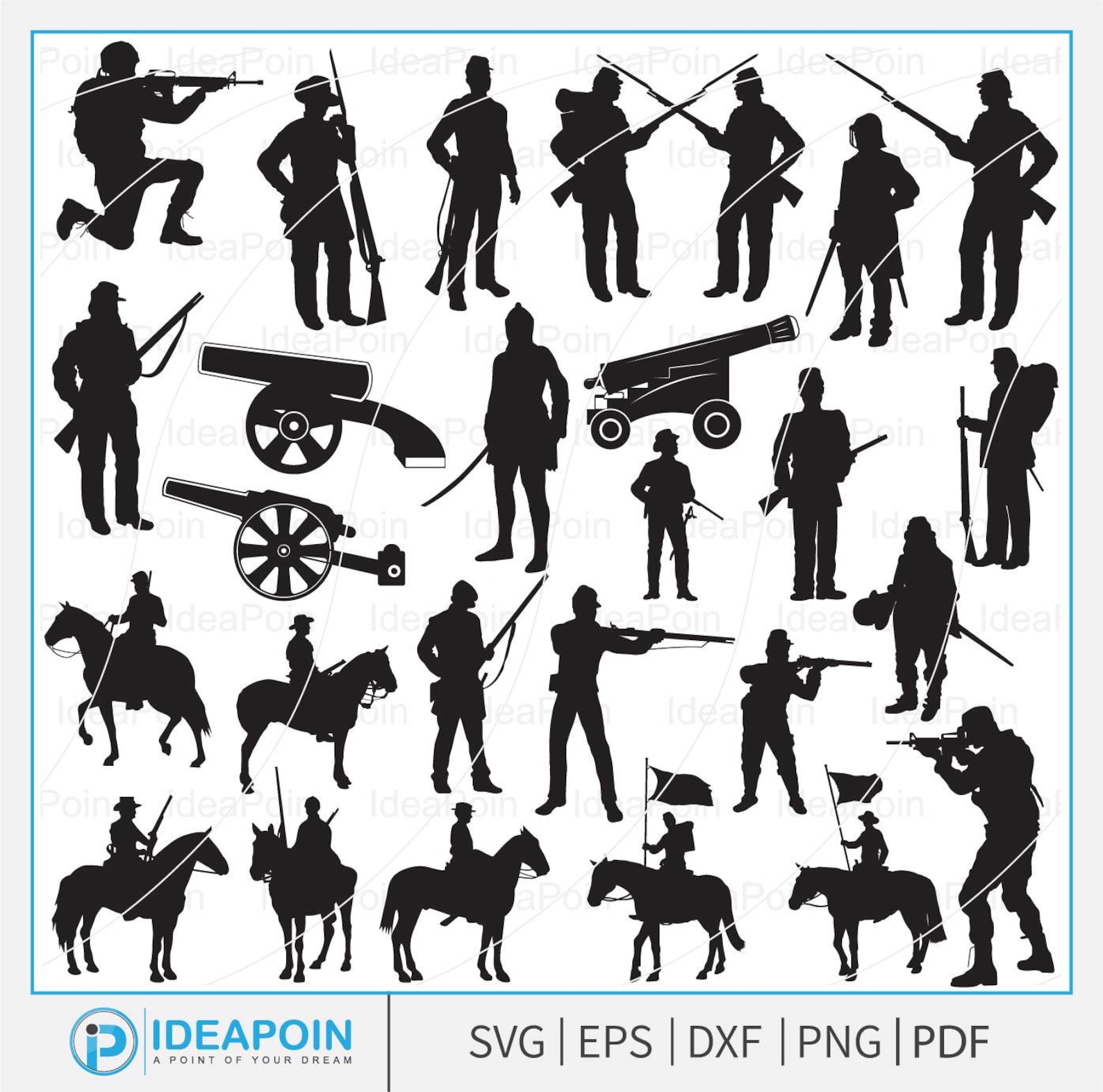 Civil War Svg, War Svg, Cannon SVG, Civil Svg, Soldiers Svg, Soldier ...