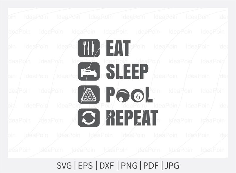 Billiards Pool SVG File, Billiards Pool Designs Bundle, Billiards Cut ...