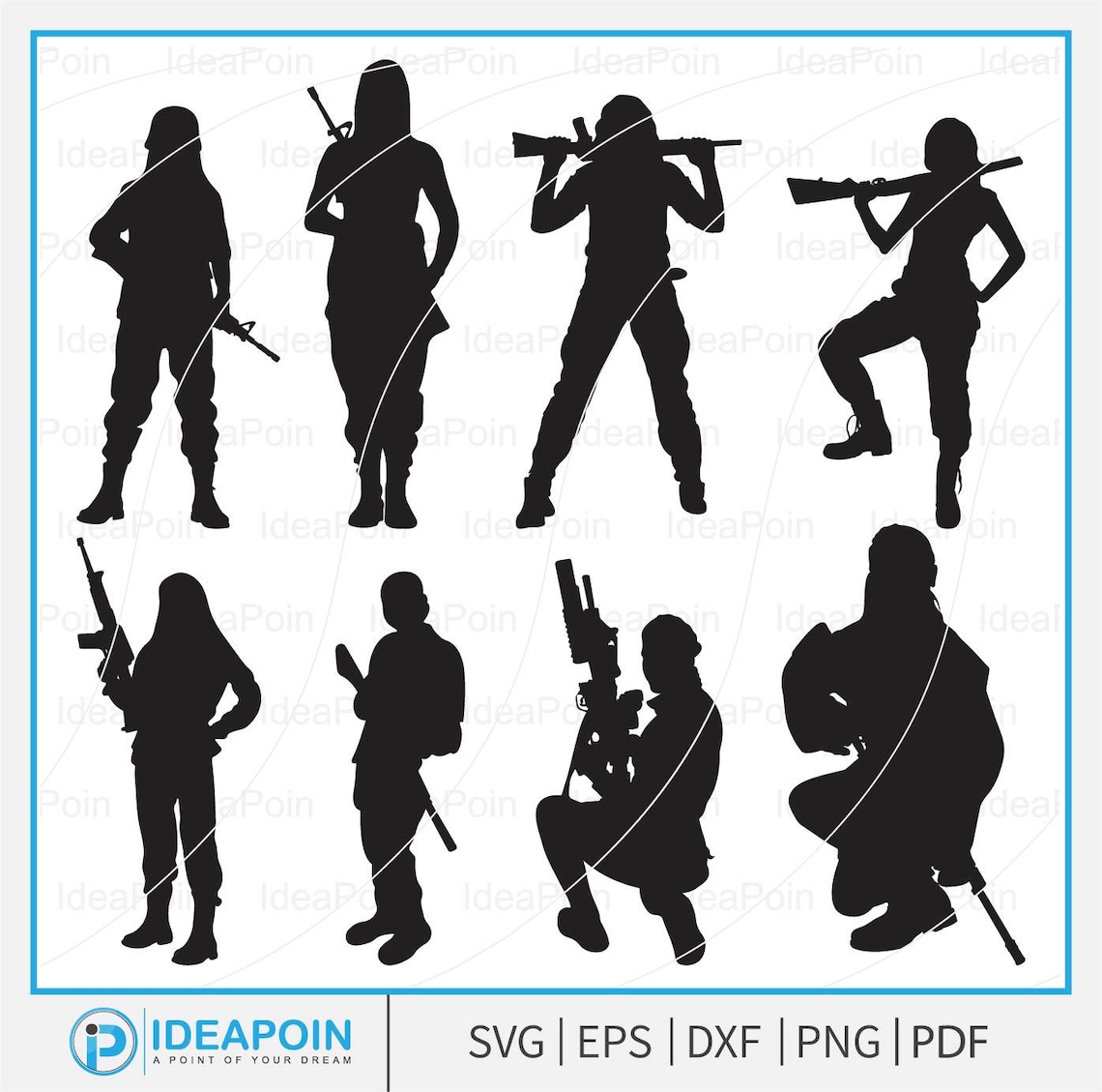 Female Soldier, Soldier Svg, Soldier SVG Bundle, Military SVG Bundle ...