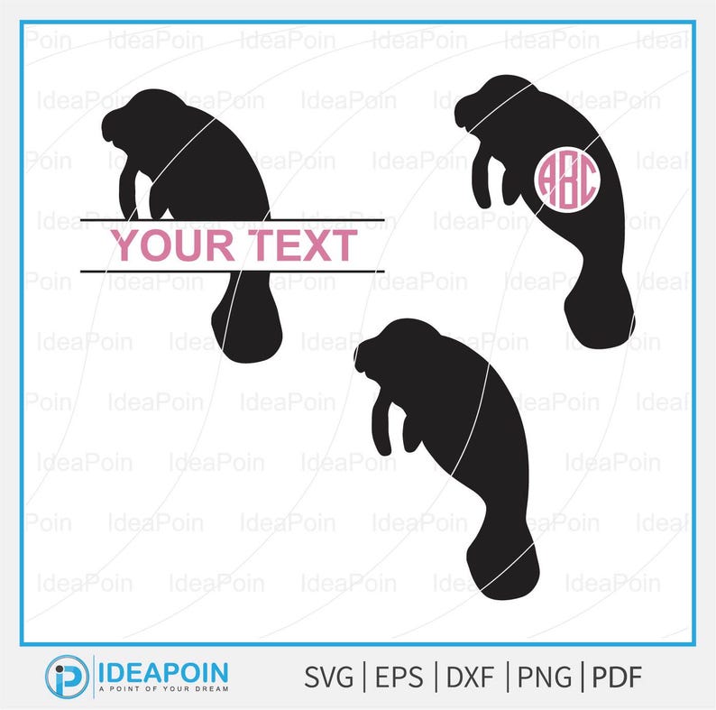 Manatee SVG File, Florida SVG, Aquarium Svg, Cutting Template - Etsy