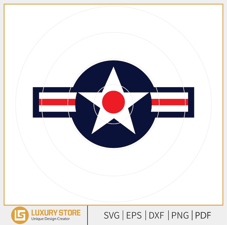 US Air Force Roundel Svg, Retro Military Star SVG Bundle, U.s. National ...