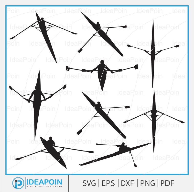 Rowing Svg - Etsy