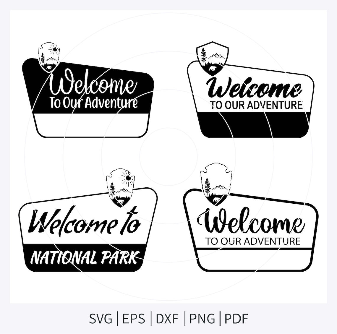 Welcome to Our Adventure Sign, National Park SVG (digital Download) - Etsy