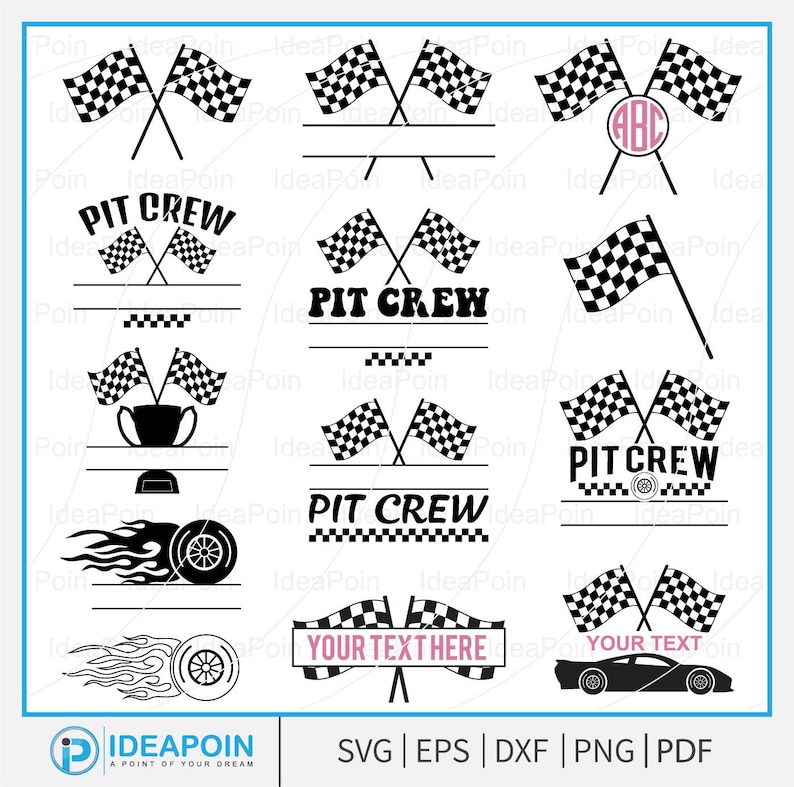 Pit Crew Svg, Pit Crew Custome Design, Checkered Flag Svg, Race Car PNG ...